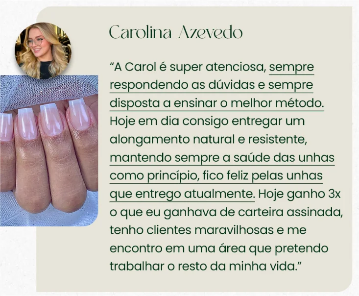 Formação Nail Designer Profissional Carol Velten